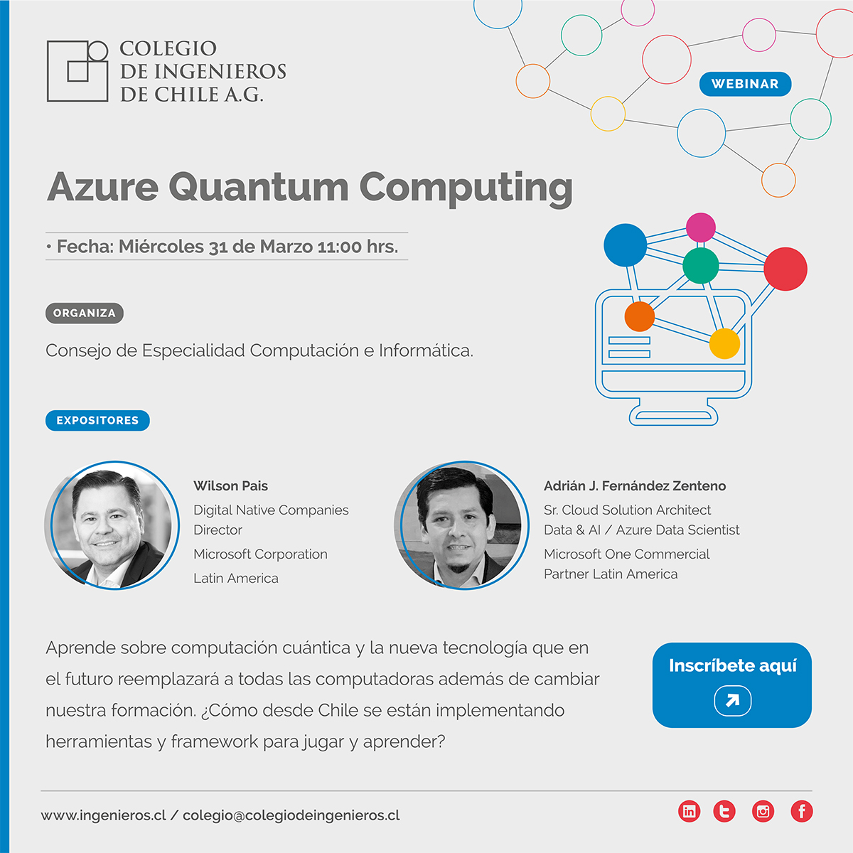 Webinar Azure Quantum Computing – Colegio de Ingenieros