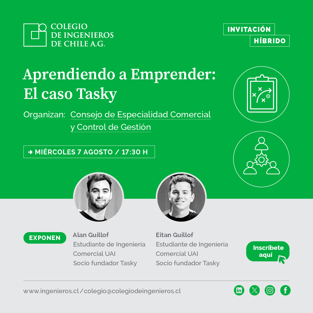 Aprendiendo a Emprender: El caso Tasky – Colegio de Ingenieros